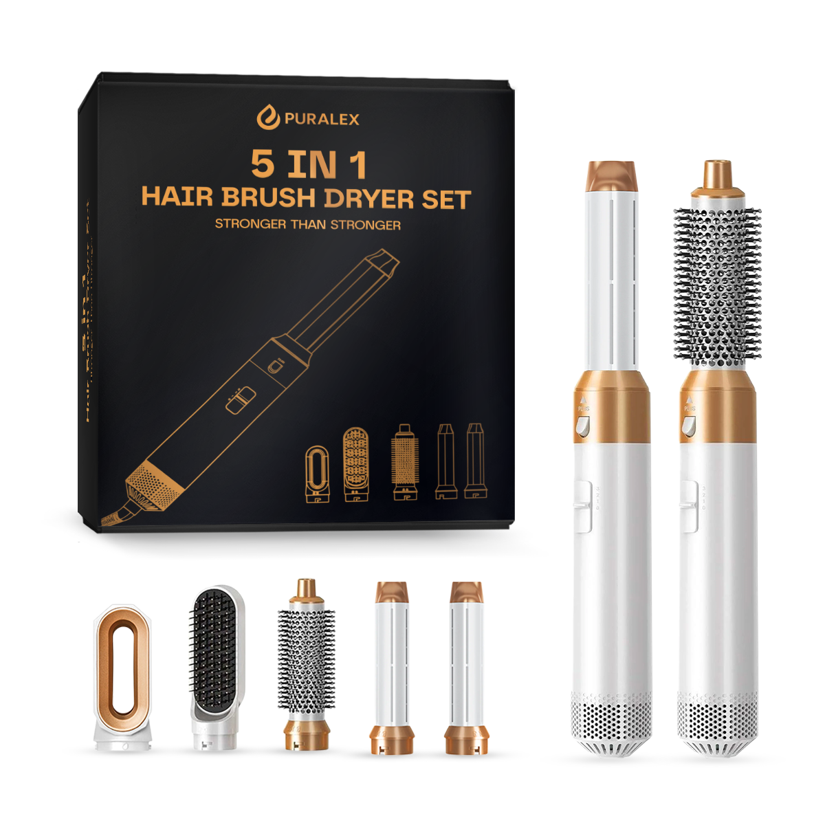 Premium 5 in 1 Hair Styler Pro V2 [Auto Curler & 1 Year Warranty] – Puralex