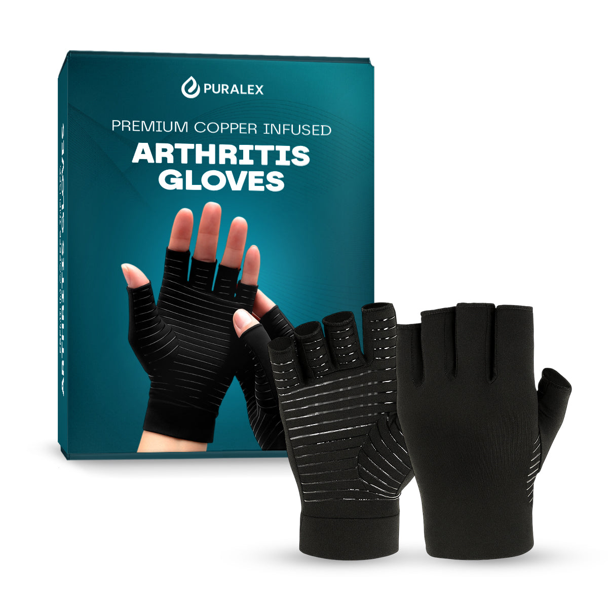 Premium Copper Infused Arthritis Gloves: No More Pain – Puralex